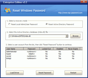 How to Reset Domain Administrator Password on Windows Server 2008/2003 ...