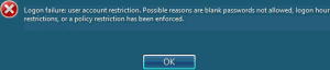 How to Fix Logon Failure: User Account Restriction | Password Recovery