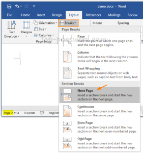 How to Insert Page Number in Word 2019 / 2016 from Specific Page ...