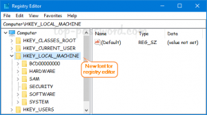 2 Ways to Change Registry Editor Font in Windows 10 | Password Recovery