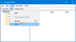 2 Ways to Change Registry Editor Font in Windows 10 | Password Recovery