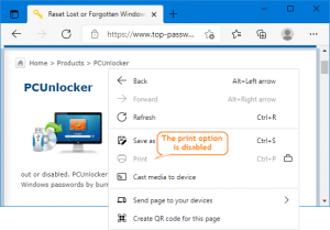 How to Disable Printing in Microsoft Edge on Windows 10 | Password Recovery