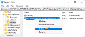 How to Remove “Open in Windows Terminal” Context Menu in Windows 11 | Password Recovery