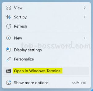 How to Remove “Open in Windows Terminal” Context Menu in Windows 11 | Password Recovery