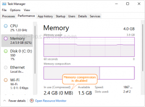 How to Disable or Enable Memory Compression in Windows 11 / 10 | Password Recovery