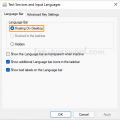Show Language Bar on Taskbar or Desktop in Windows 11 | Password Recovery