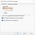 Show Language Bar on Taskbar or Desktop in Windows 11 | Password Recovery