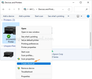How to Create a Printer Shortcut on Windows 11 / 10 Desktop | Password Recovery
