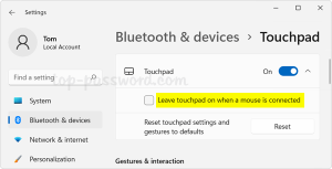 Turn off Touchpad When Mouse Plugged in to Your Windows 11 Laptop ...