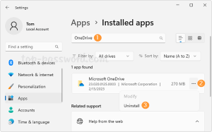 3 Methods to Uninstall OneDrive in Windows 11 | Password Recovery