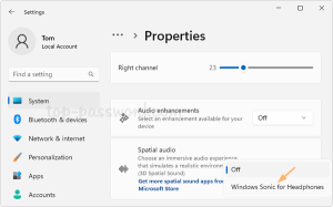 2 Methods to Turn on / off Spatial Sound in Windows 11 | Password Recovery
