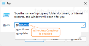 How to Enable Inline AutoComplete in File Explorer and Run Dialog in Windows 11 | Password Recovery