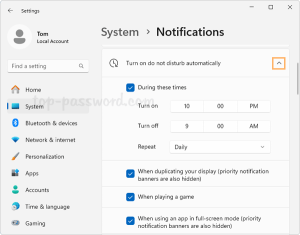 Easy Ways to Turn on ‘Do Not Disturb’ on Windows 11 | Password Recovery