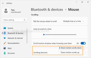 Fix: Mouse scrolling the opposite direction in Windows 11 | Password ...