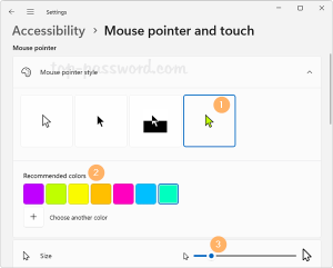 Change Mouse Pointer Color In Windows 11 | Password Recovery